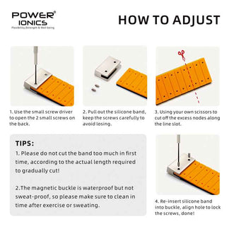 Power Ionics 3000 Anions New Ultra Bangle Tourmaline Silicone Wristban ...